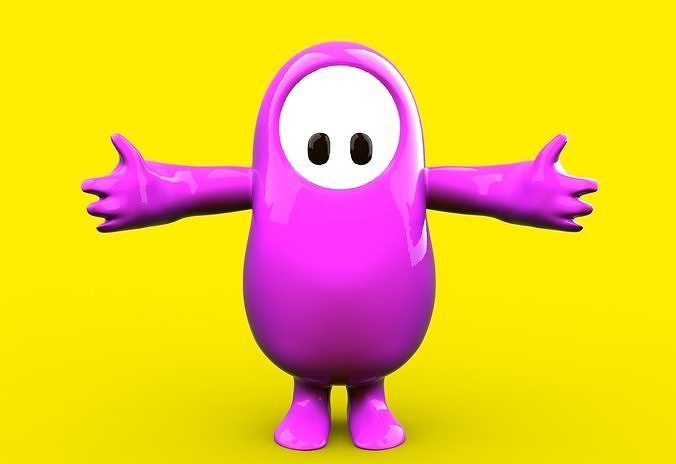 3D model Fall guys VR / AR / low-poly | CGTrader