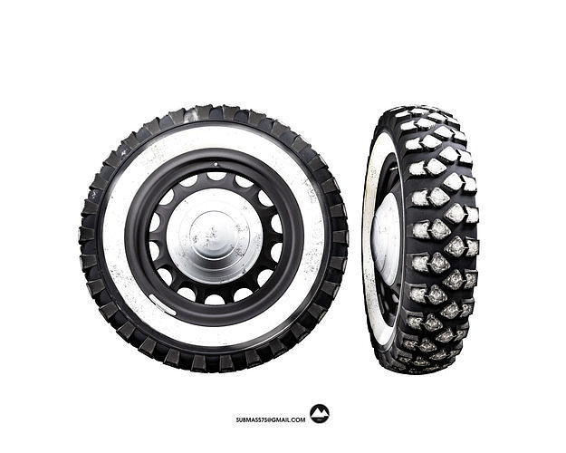 Tyre disk GAZ M 3D model | CGTrader