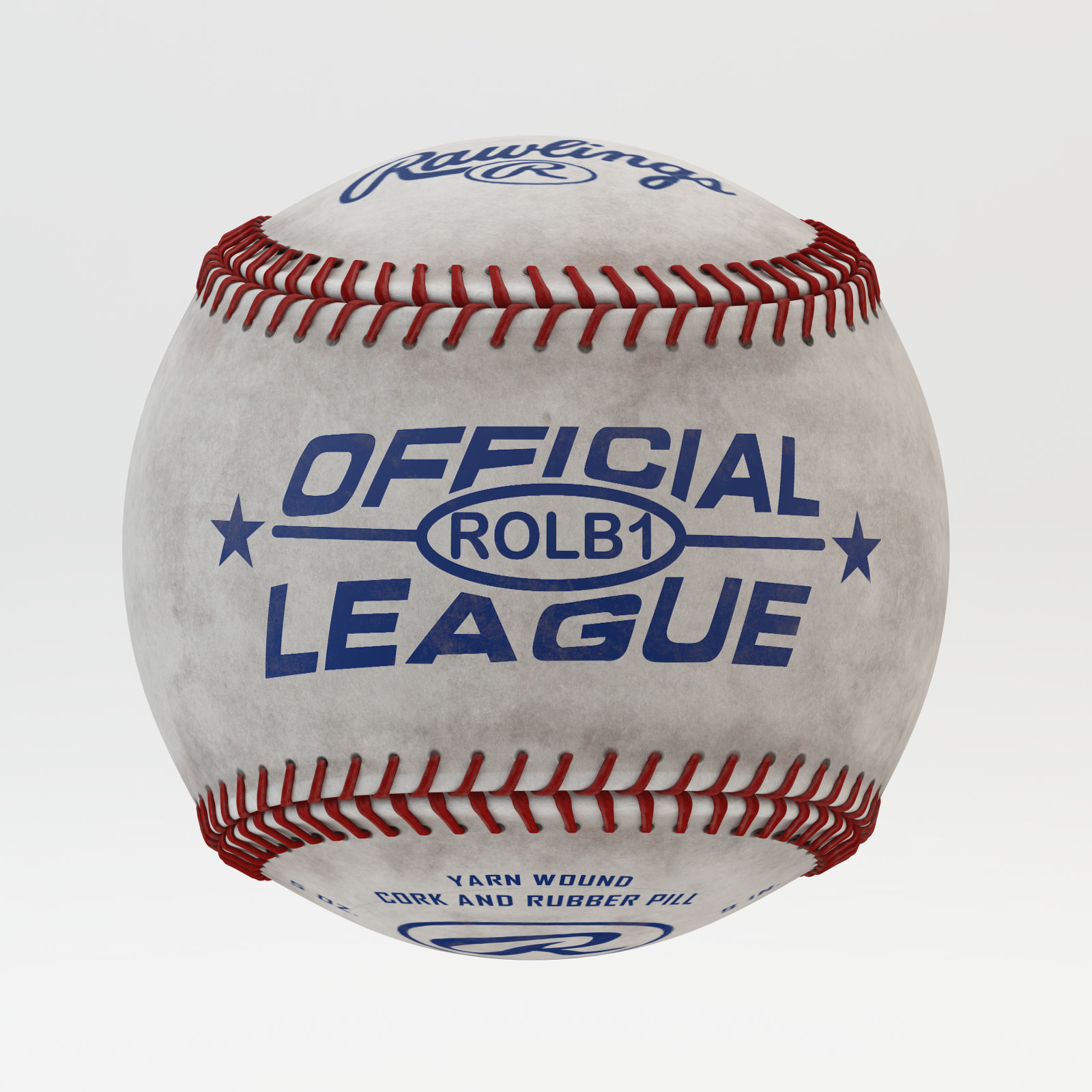 3D model Rawlings ROLB Official League Baseball 4K VR / AR / low-poly ...