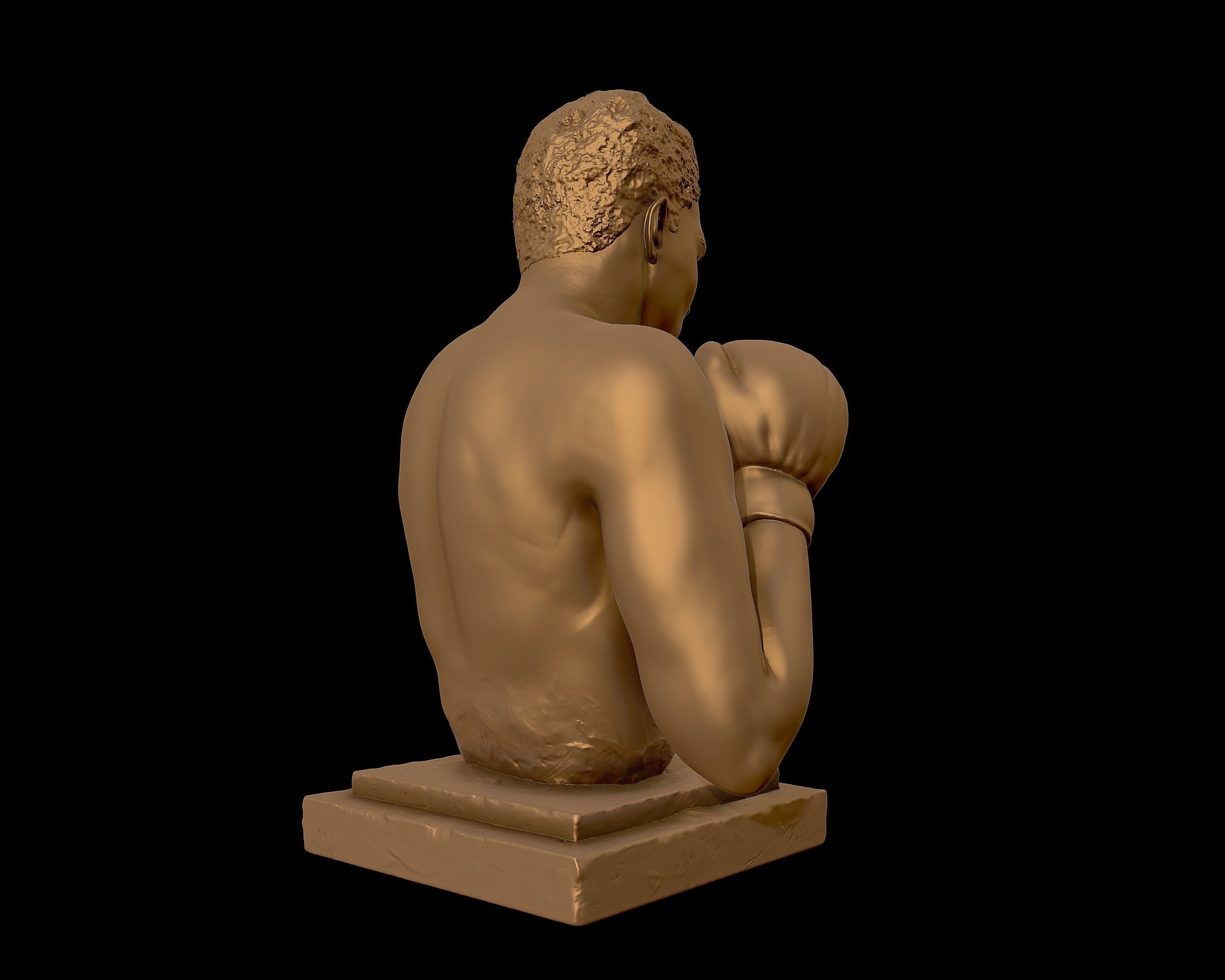 Muhammad Ali 3D model sculpture 3D model 3D printable | CGTrader