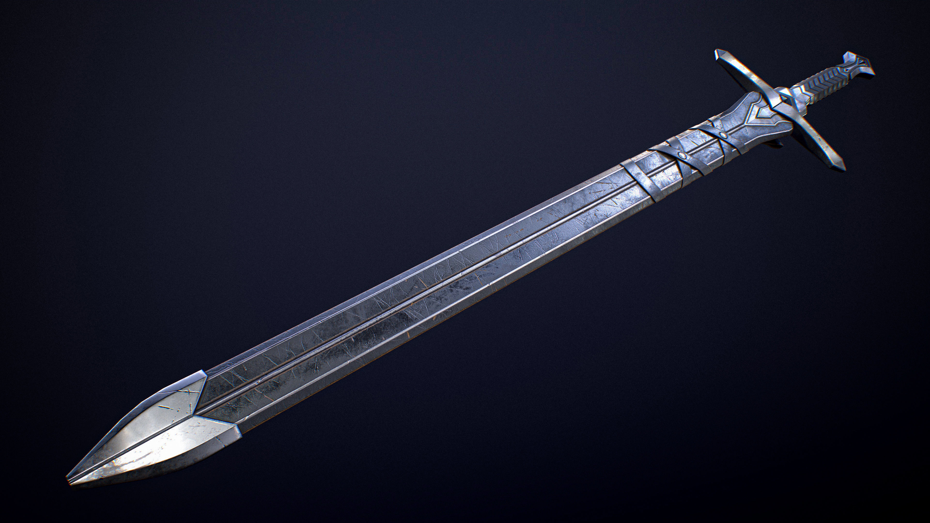 3D model Royal Sword PBR Game-Ready VR / AR / low-poly | CGTrader