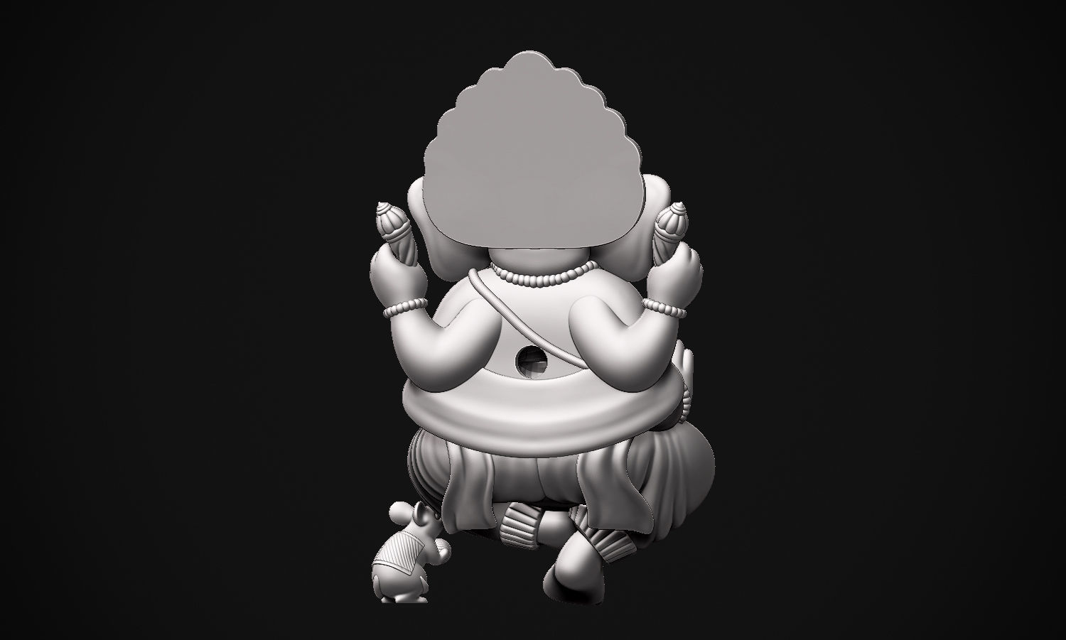 Ganesh ji with Mushak raj 3D model 3D printable | CGTrader