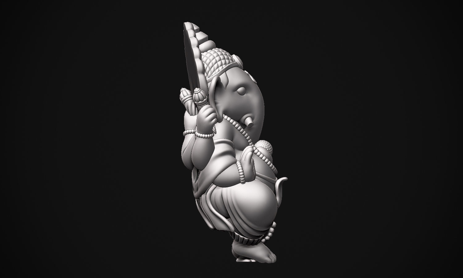 Ganesh ji with Mushak raj 3D model 3D printable | CGTrader
