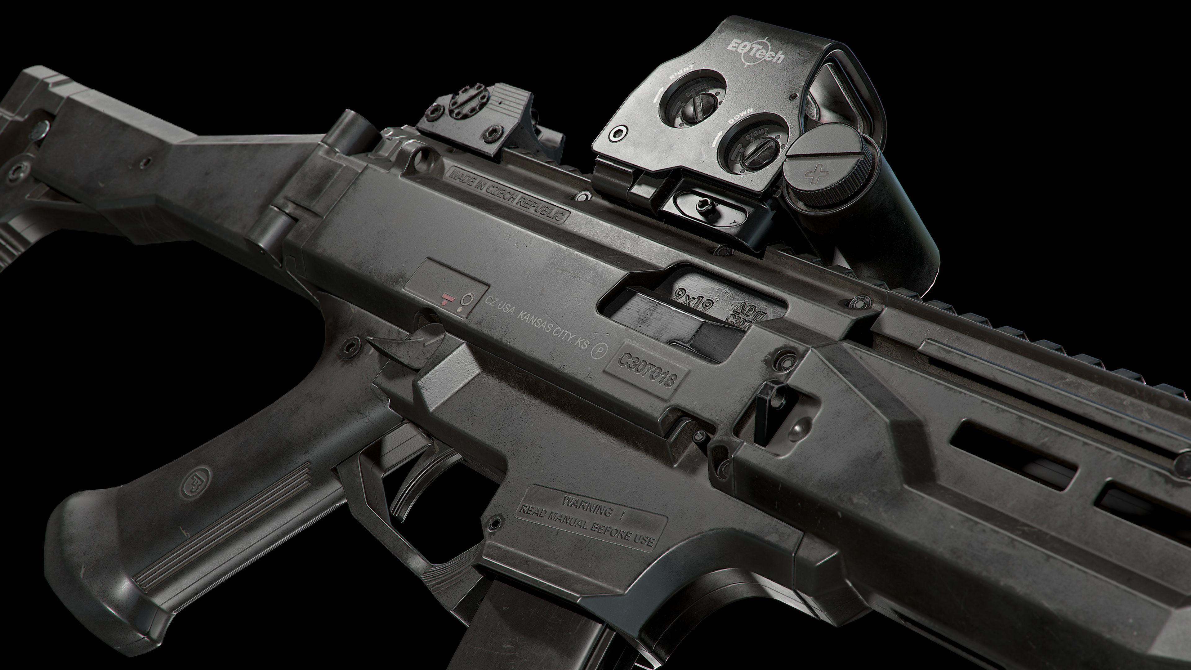 3D model CZ Scorpion EVO 3 VR / AR / low-poly | CGTrader