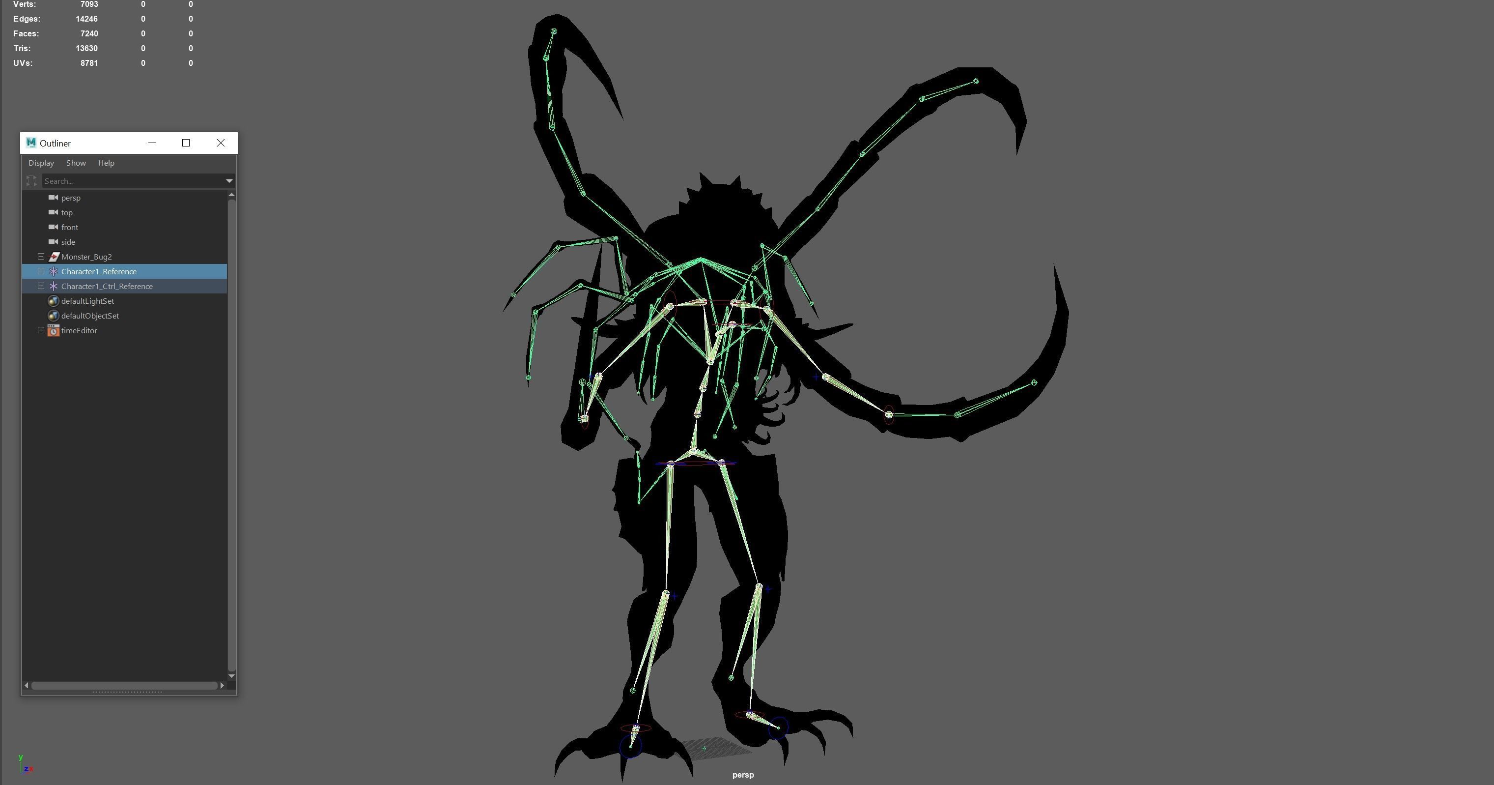 3D model Monster Crab VR / AR / low-poly rigged animated | CGTrader