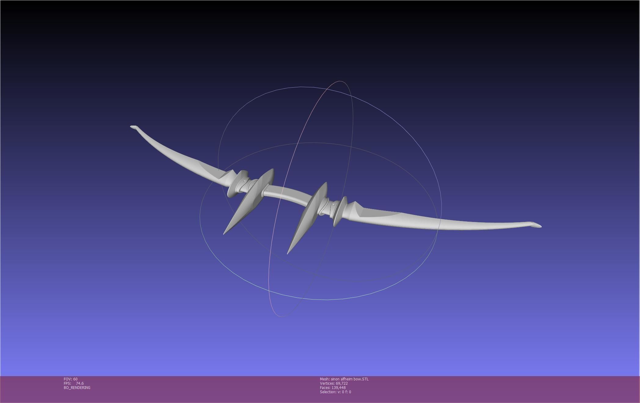 Sword Art Online Sinon Alfheim Bow Printable Assembly 3D model 3D ...