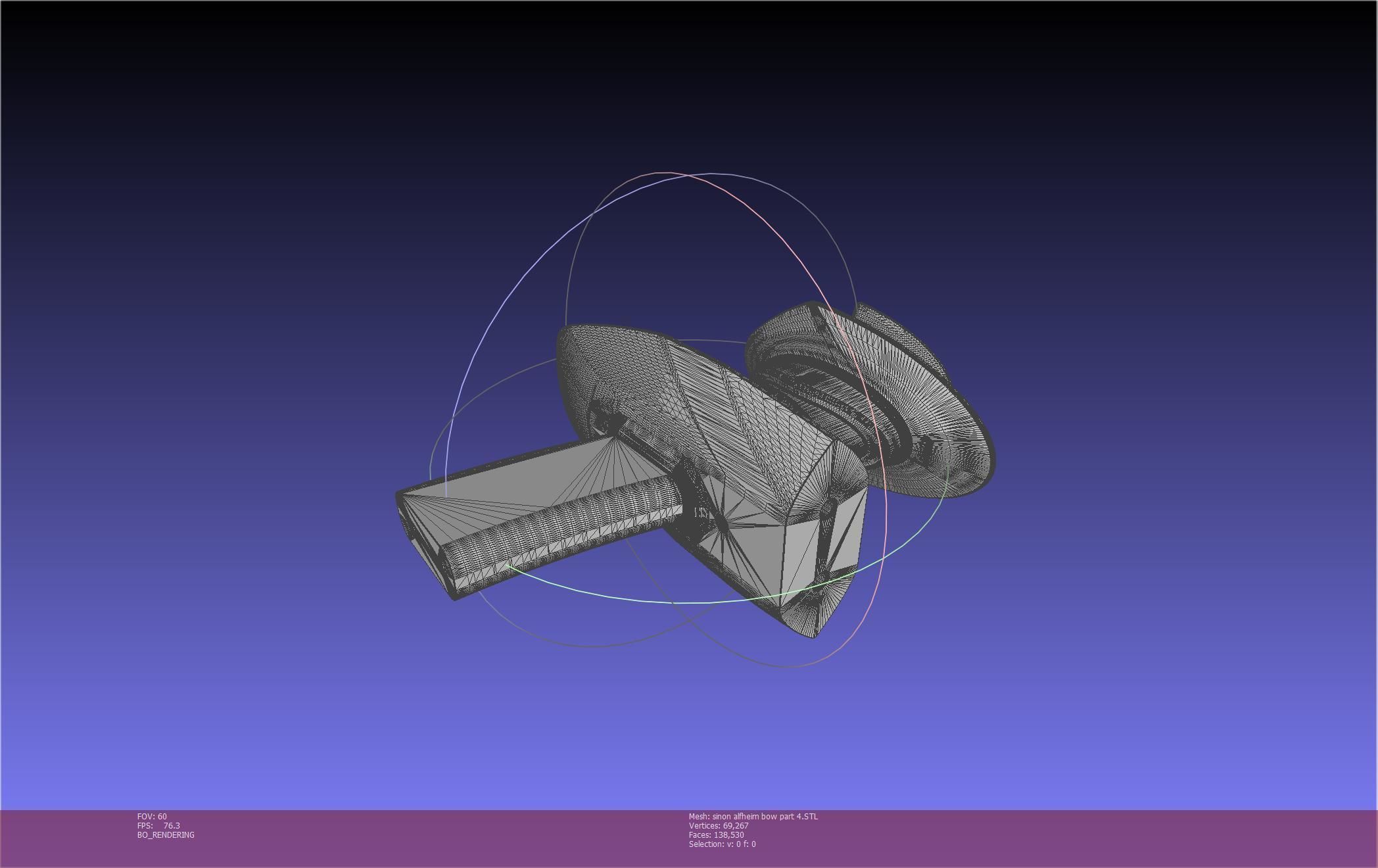 Sword Art Online Sinon Alfheim Bow Printable Assembly 3D model 3D ...