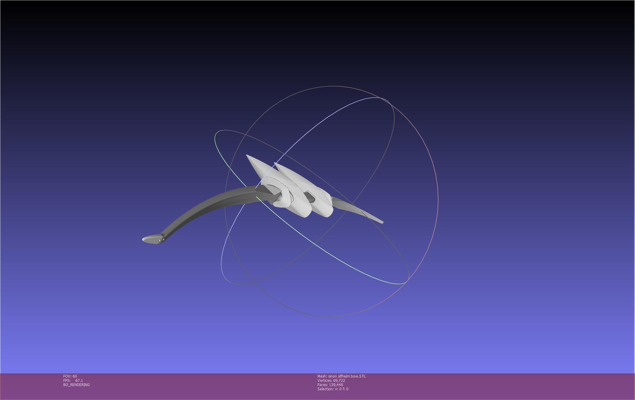 Sword Art Online Sinon Alfheim Bow Printable Assembly 3D model 3D ...