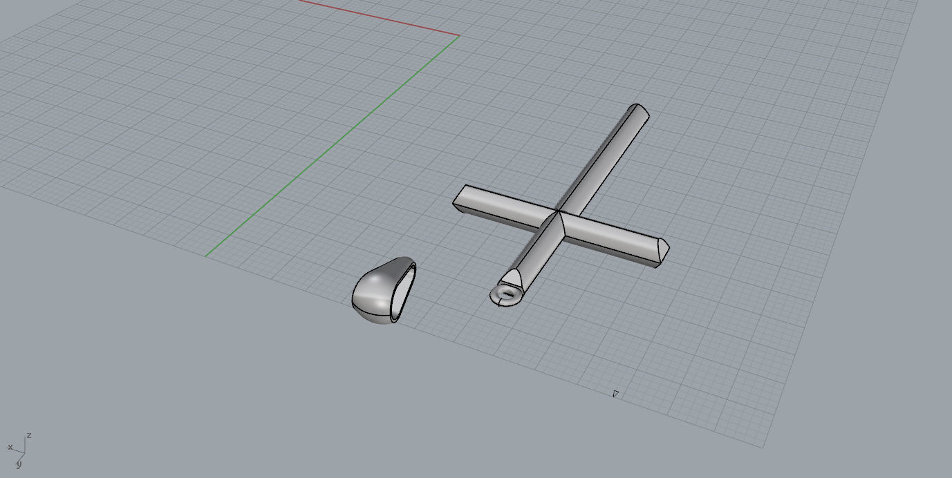 Cross gold necklace 3D model 3D printable | CGTrader