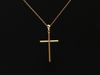 Cross gold necklace 3D model 3D printable | CGTrader