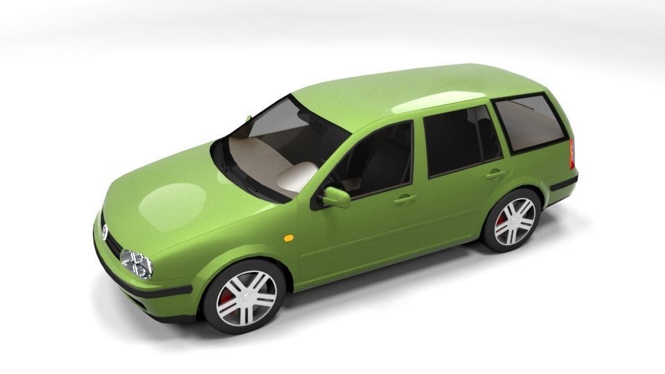 3D model VW GOLF 4 VARIANT LOWPOLY VR / AR / low-poly | CGTrader