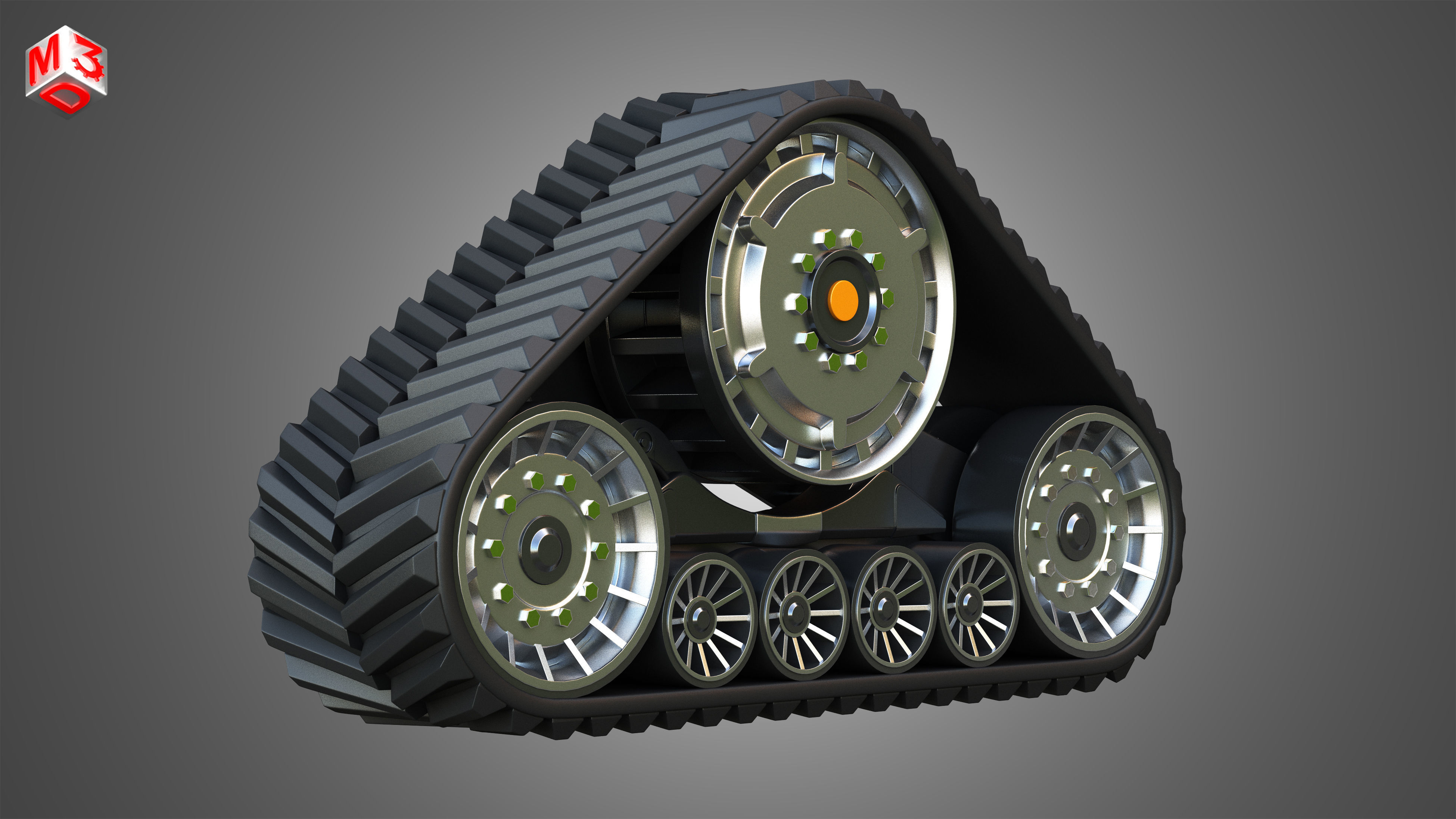 Rubber Crawler Track Systems - Package 3D model | CGTrader