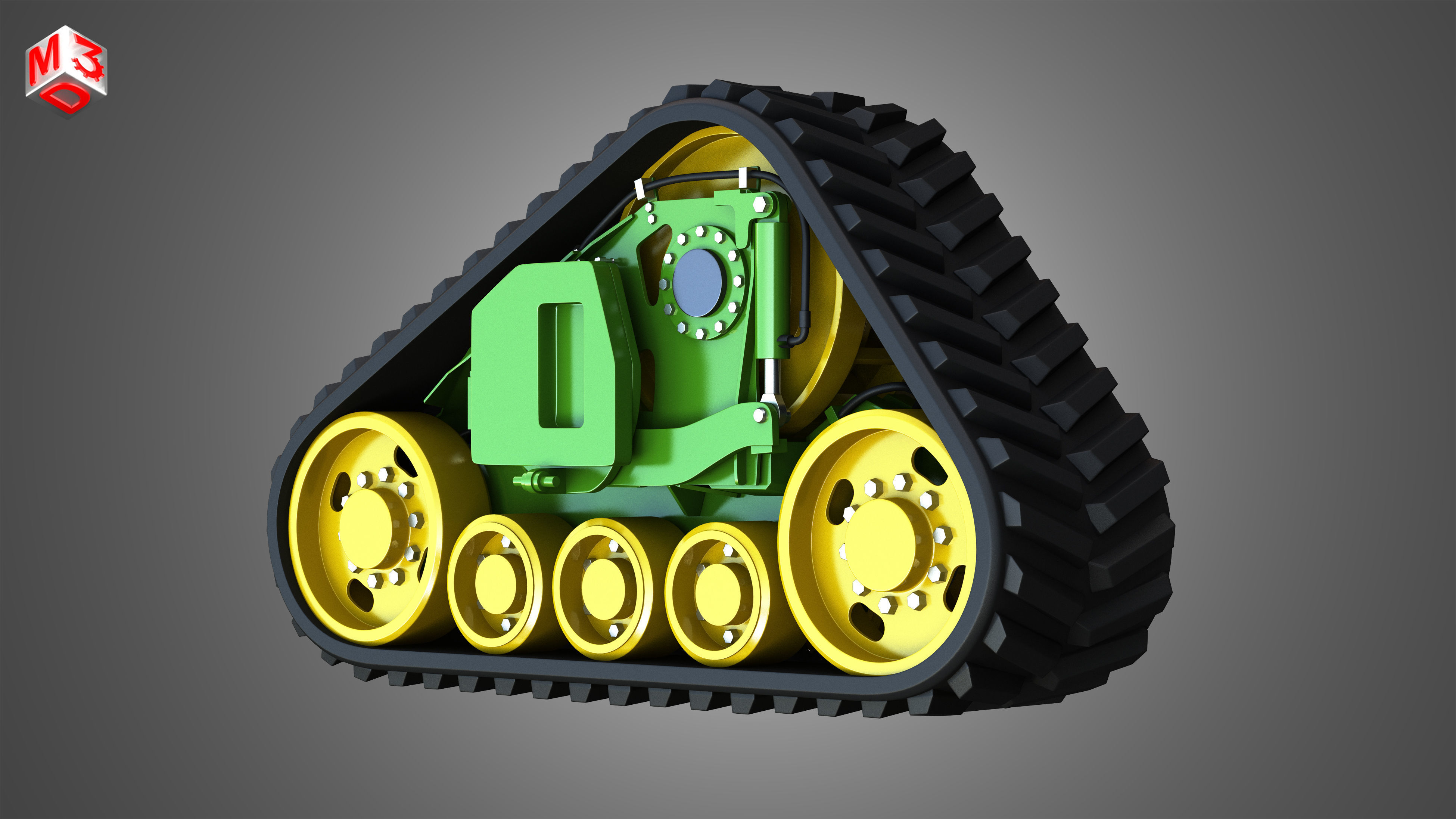 Rubber Crawler Track Systems - Package 3D model | CGTrader