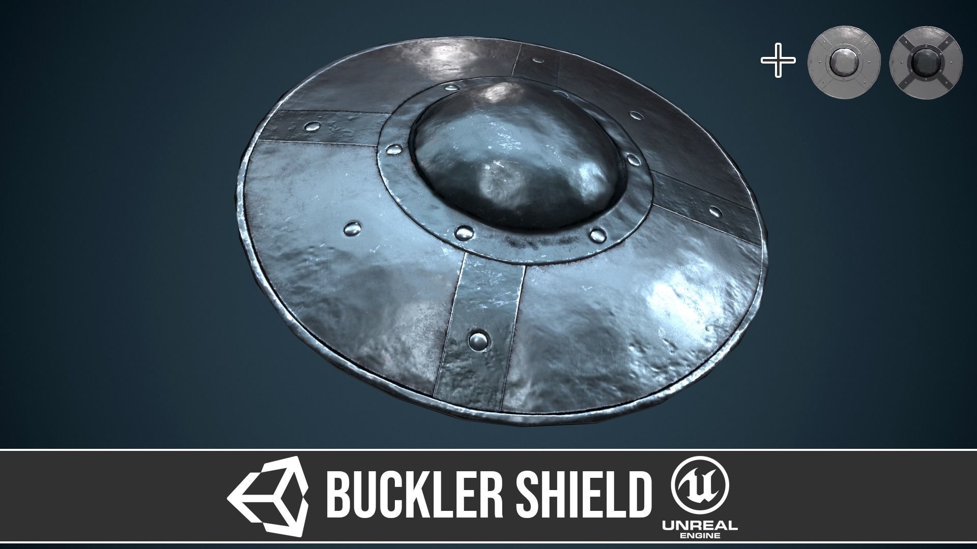 Buckler shield 2 3D model | CGTrader