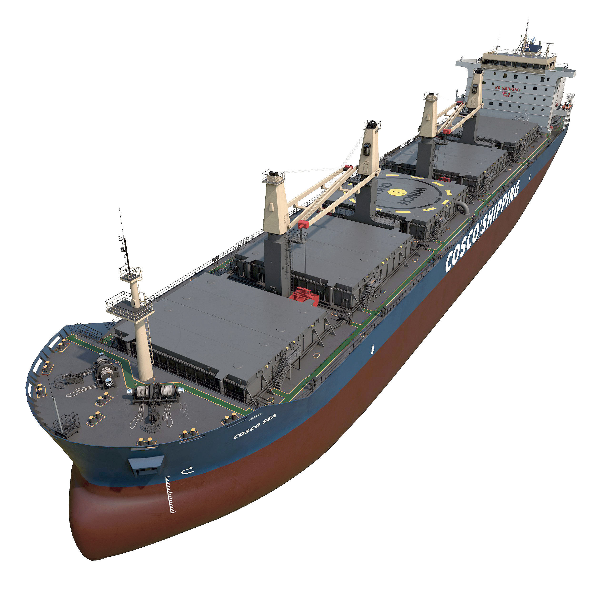 Bulk carrier 3D model | CGTrader