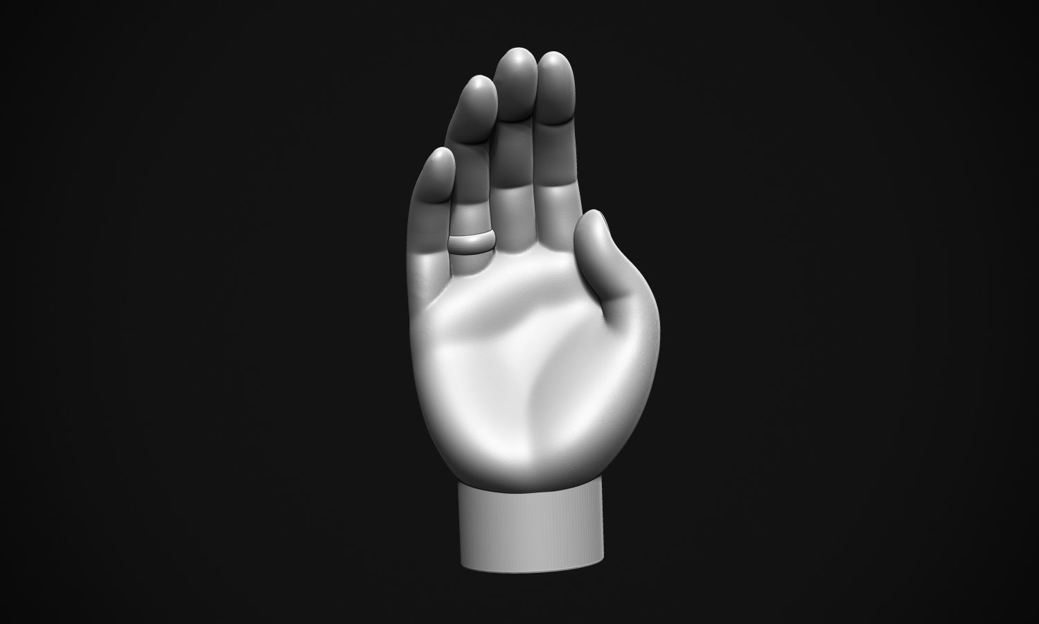 Goddess Aashirwad Hand Model 3D model 3D printable | CGTrader
