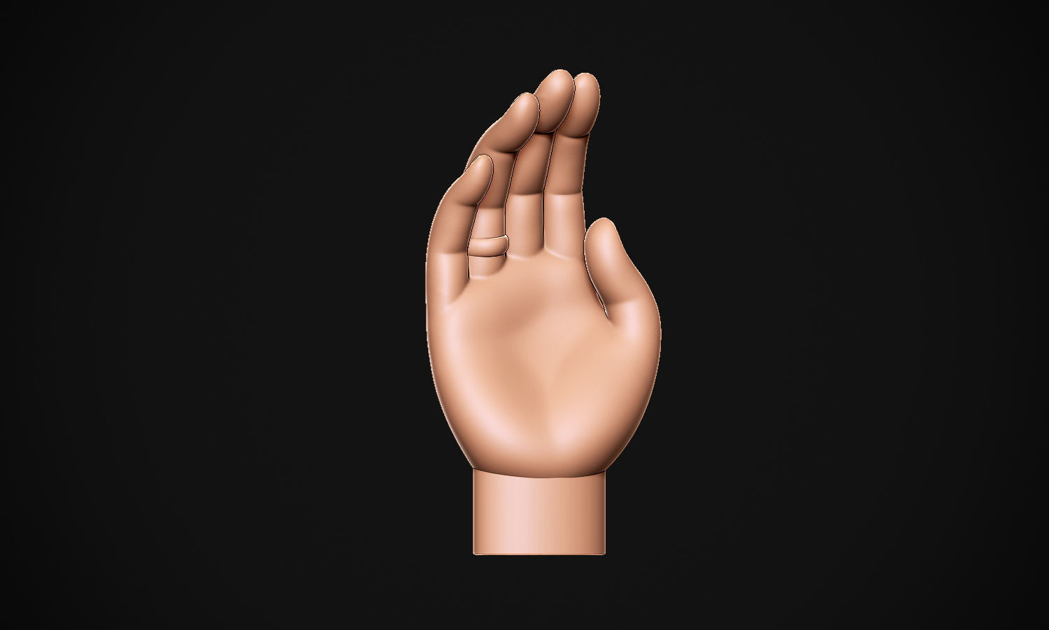 Goddess Aashirwad Hand Model 3D model 3D printable | CGTrader