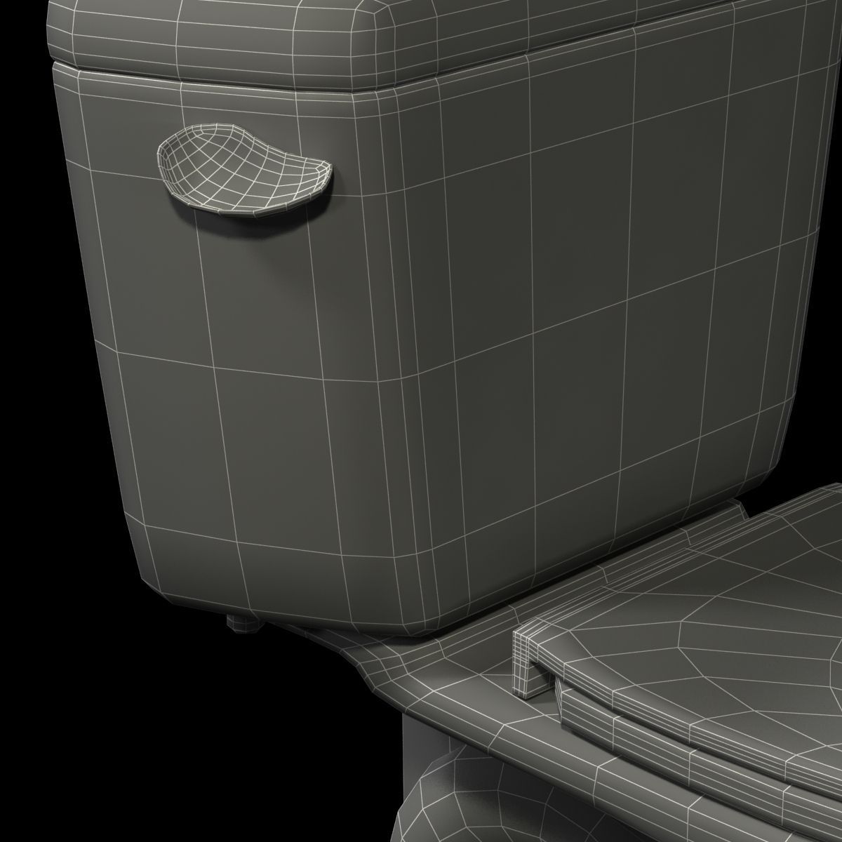 Toto eco drake close coupled toilet 3D model | CGTrader