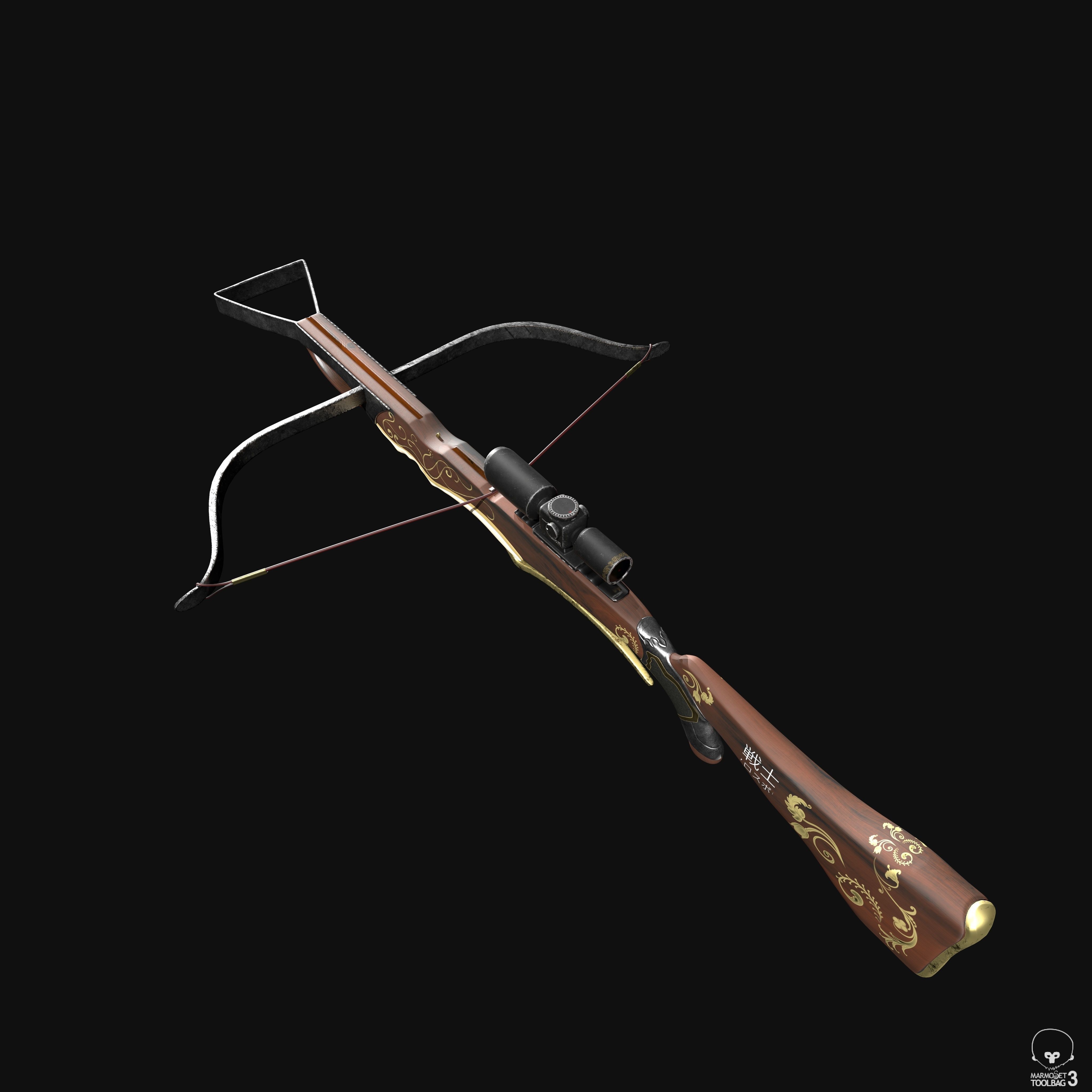 Long Crossbow 3D model | CGTrader