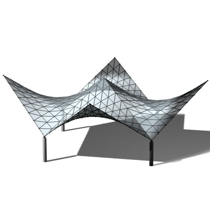 Metallic Structure Truss 04 Modular Structure 3d Model Cgtrader