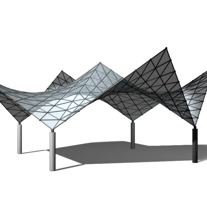 Metallic Structure Truss 04 Modular Structure 3d Model Cgtrader