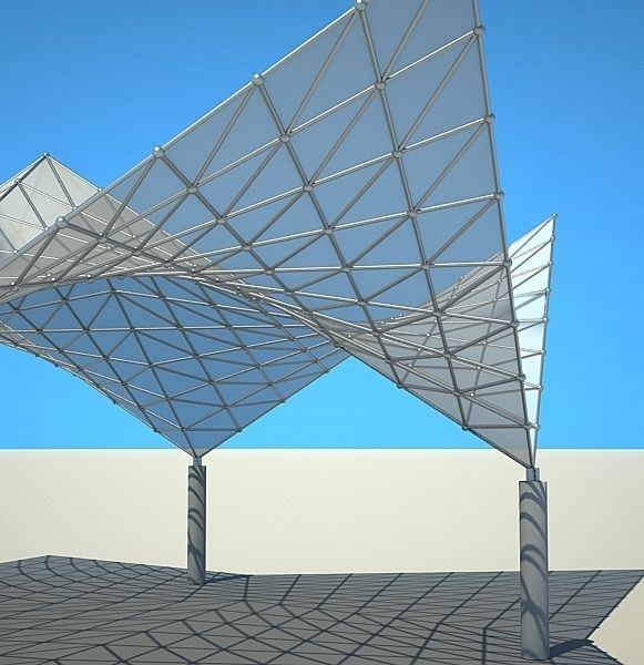 Metallic Structure Truss 04 Modular Structure 3d Model Cgtrader
