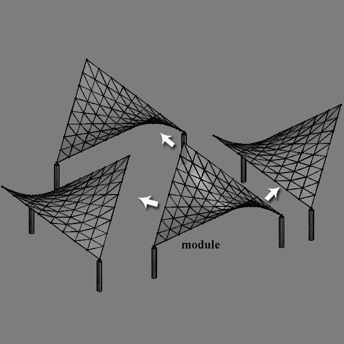 Metallic Structure Truss 04 Modular Structure 3d Model Cgtrader