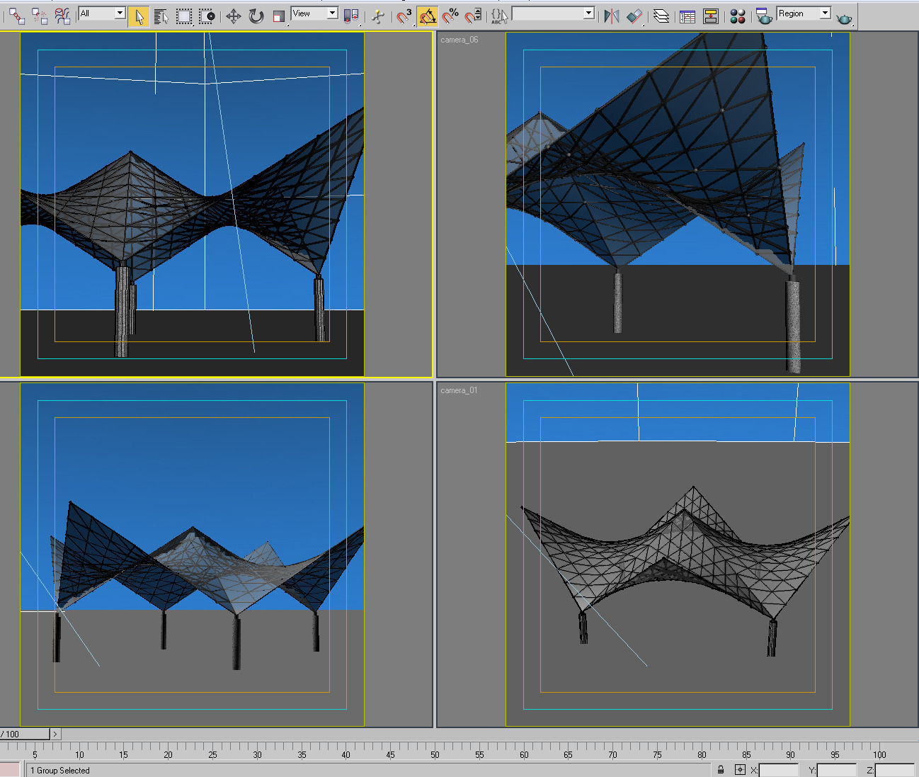 Metallic Structure Truss 04 Modular Structure 3d Model Cgtrader