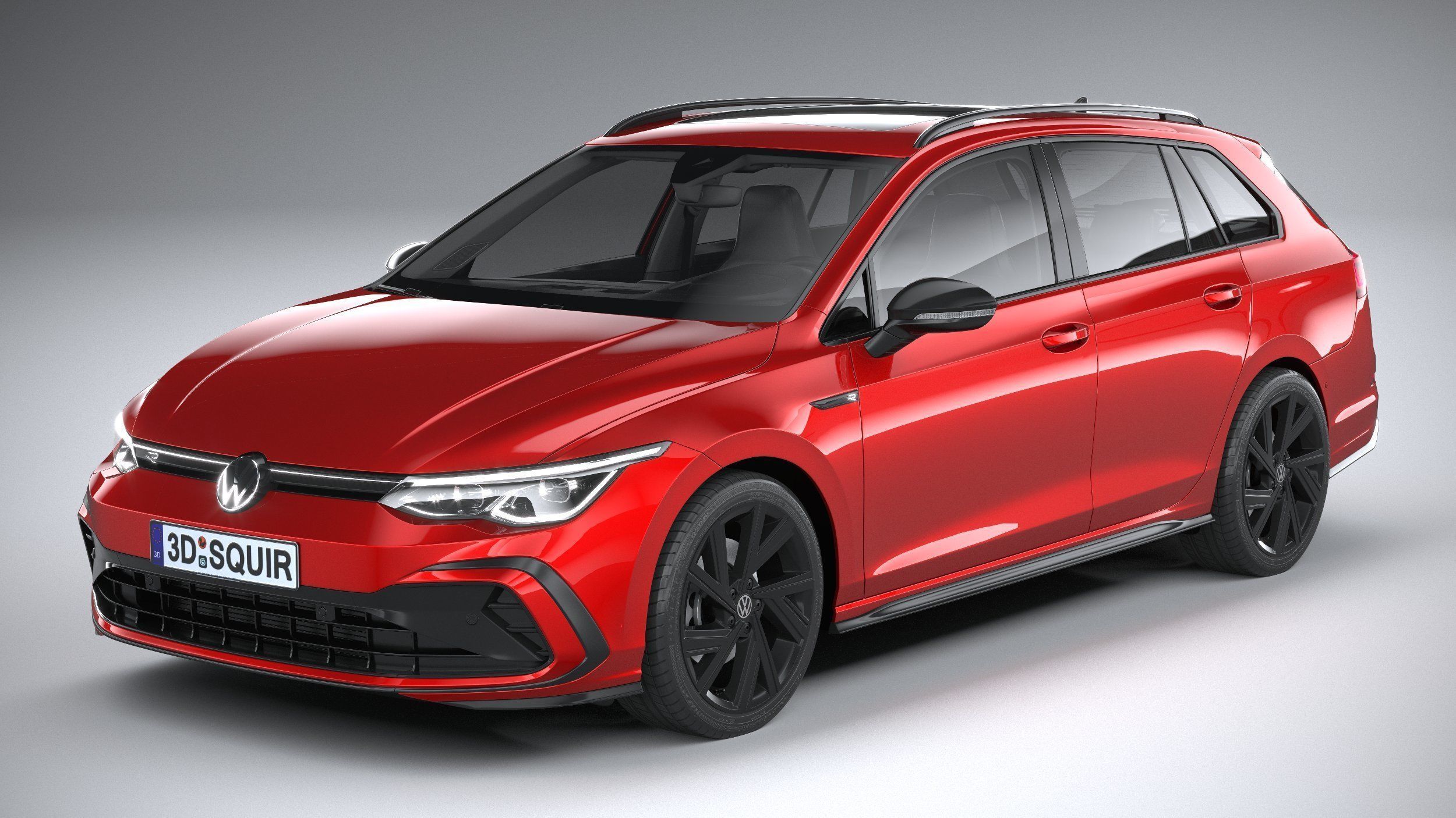 Volkswagen Golf Variant R-line 2021 3D model | CGTrader