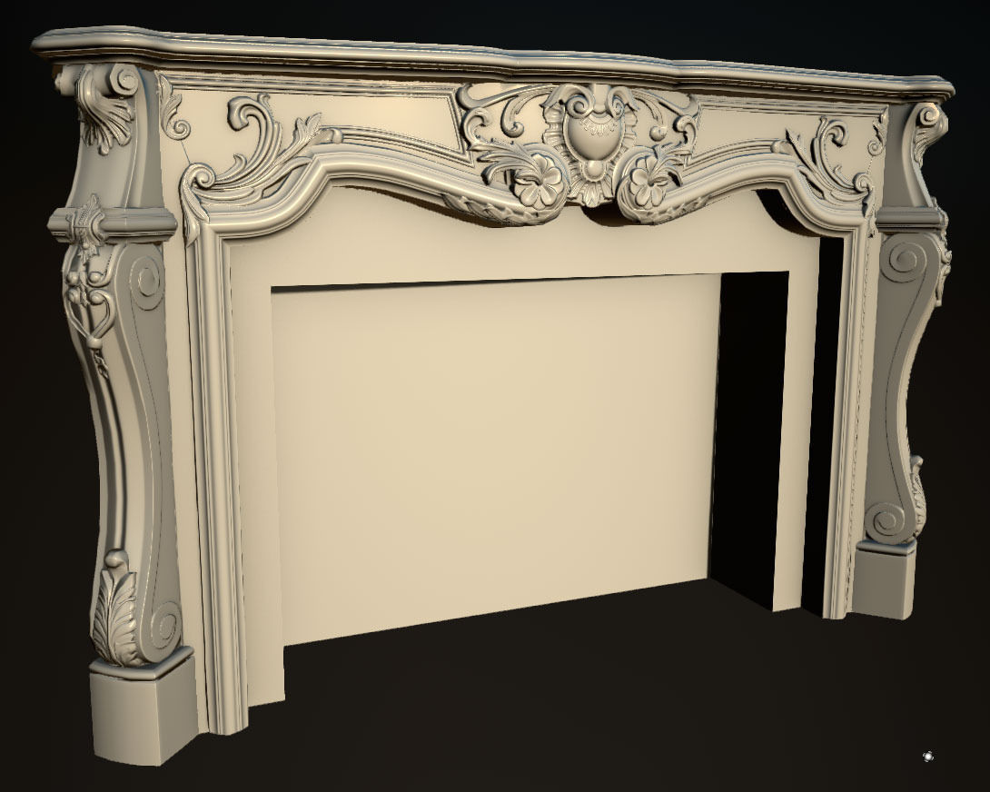 3D model Fireplaces - low poly VR / AR / low-poly | CGTrader