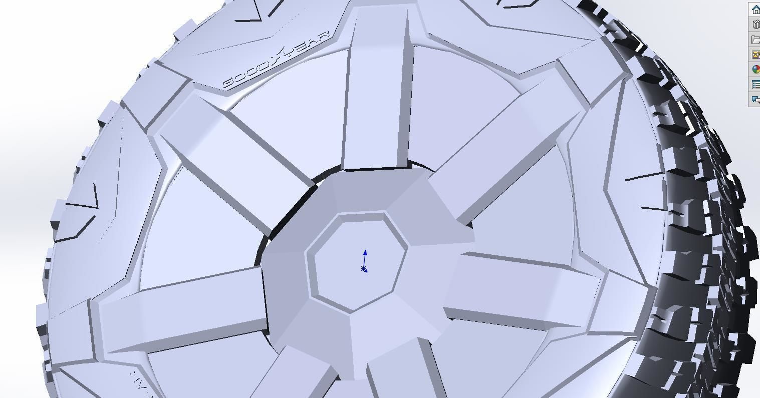 Tires Goodyear Tesla Cybertruck 3D model 3D printable | CGTrader