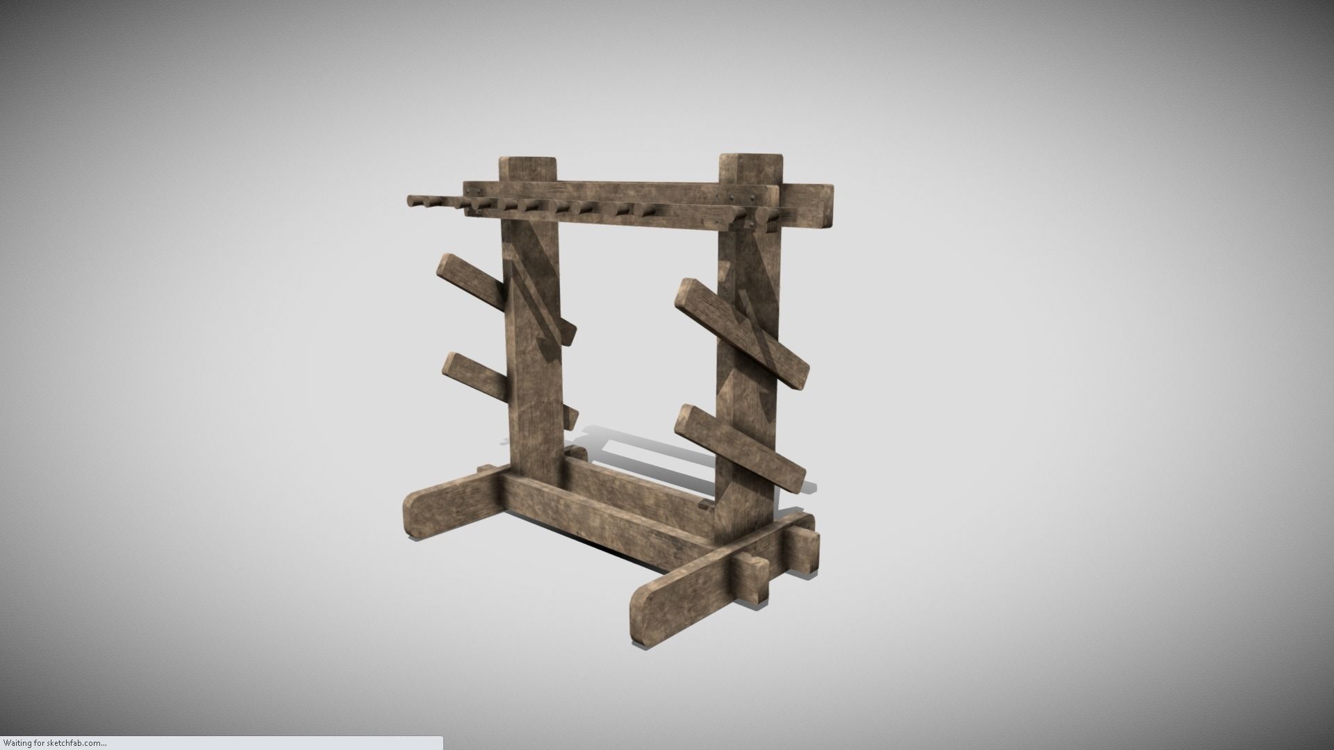 3D model Medieval Weapons Rack VR / AR / low-poly | CGTrader