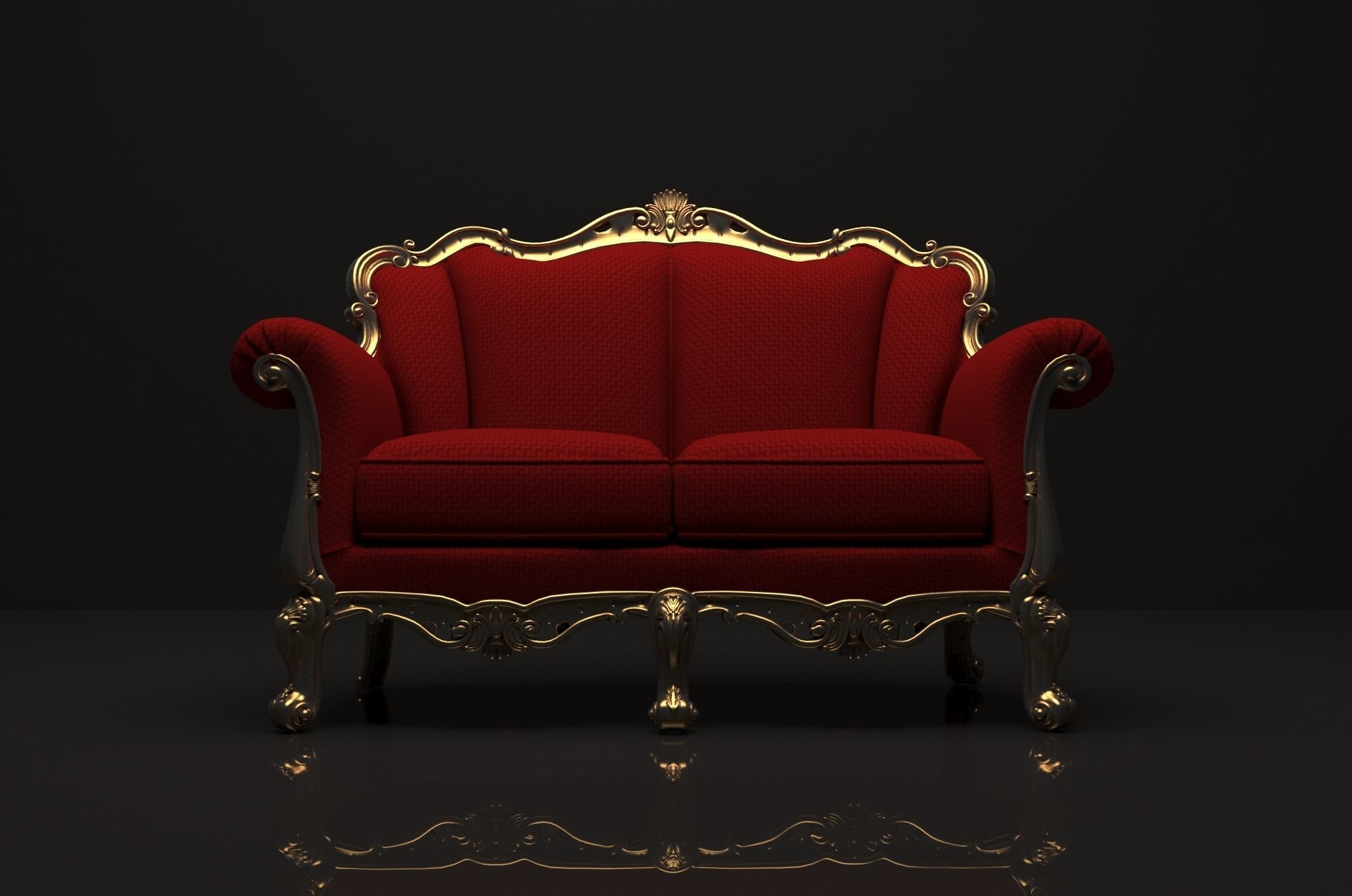 Sofa luxury 3D model | CGTrader