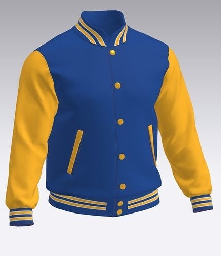 jacket varsity 3D model | CGTrader