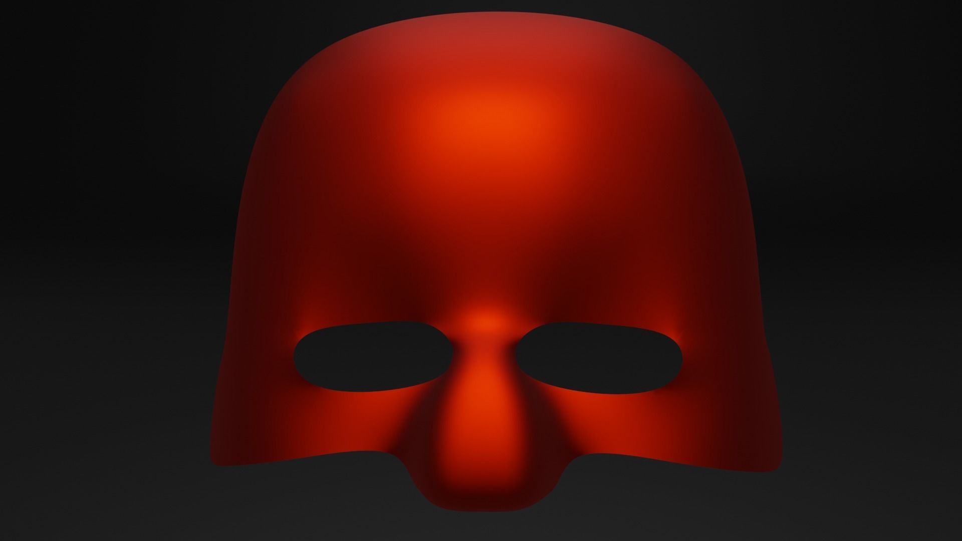 3D model 3d red mask for character VR / AR / low-poly | CGTrader