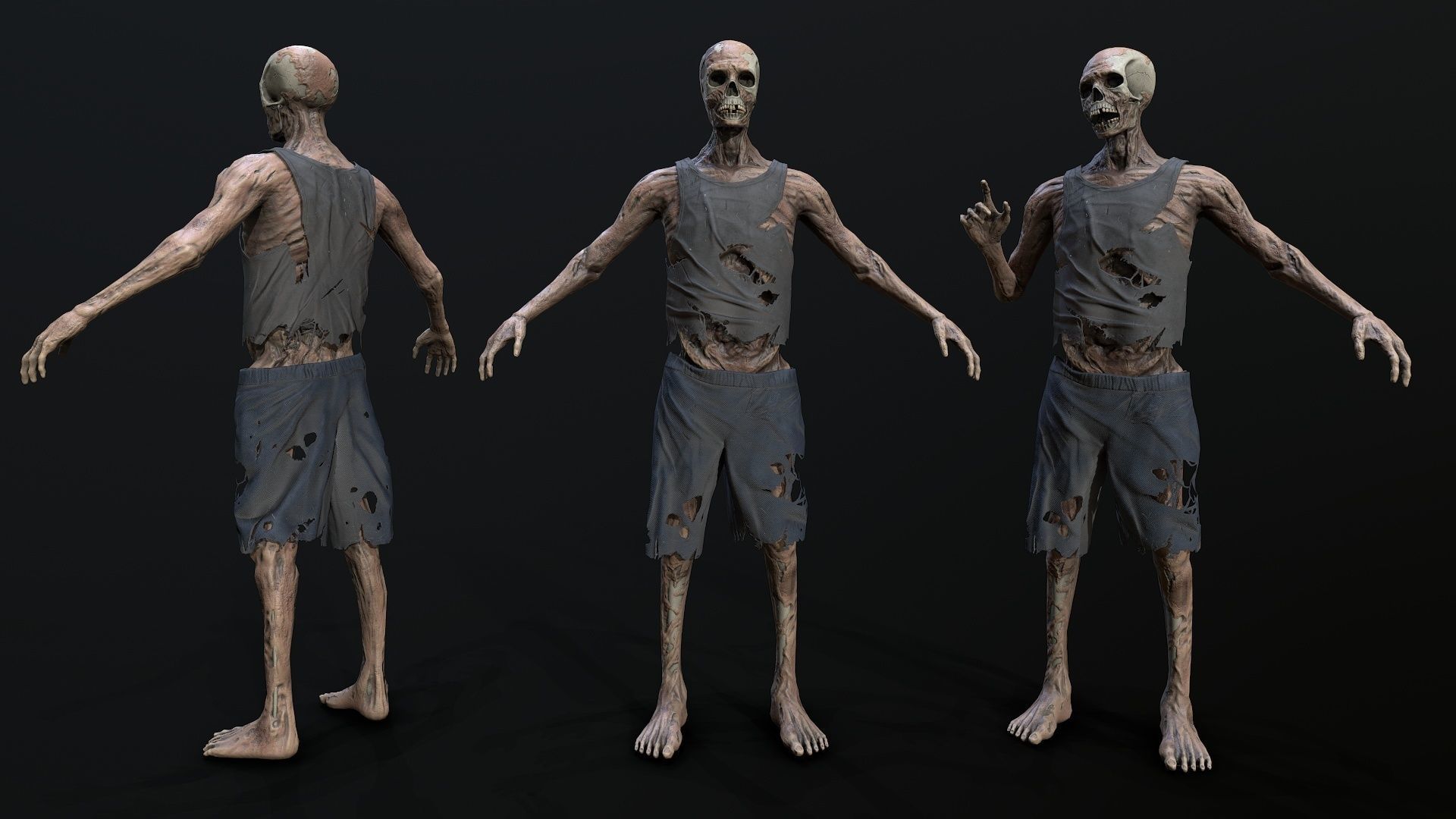 3D model CORPSE VR / AR / low-poly rigged animated | CGTrader