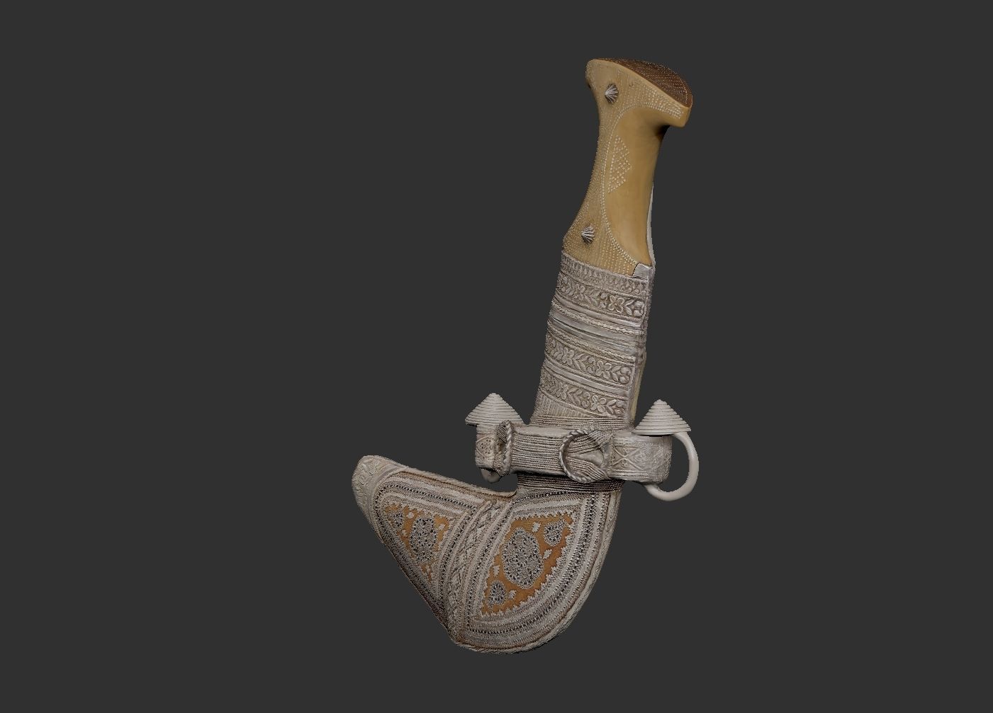 Omani Khanjar 3D Printable Model 3D model 3D printable | CGTrader