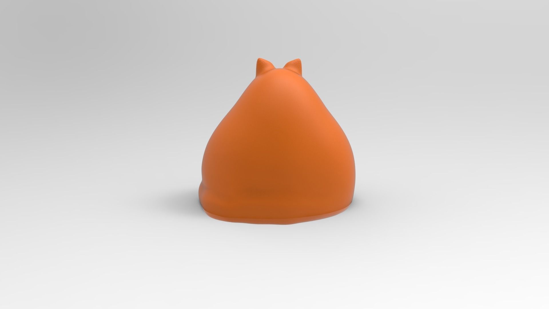 Cute fat cat 3D print model 3D print model 3D model 3D printable | CGTrader
