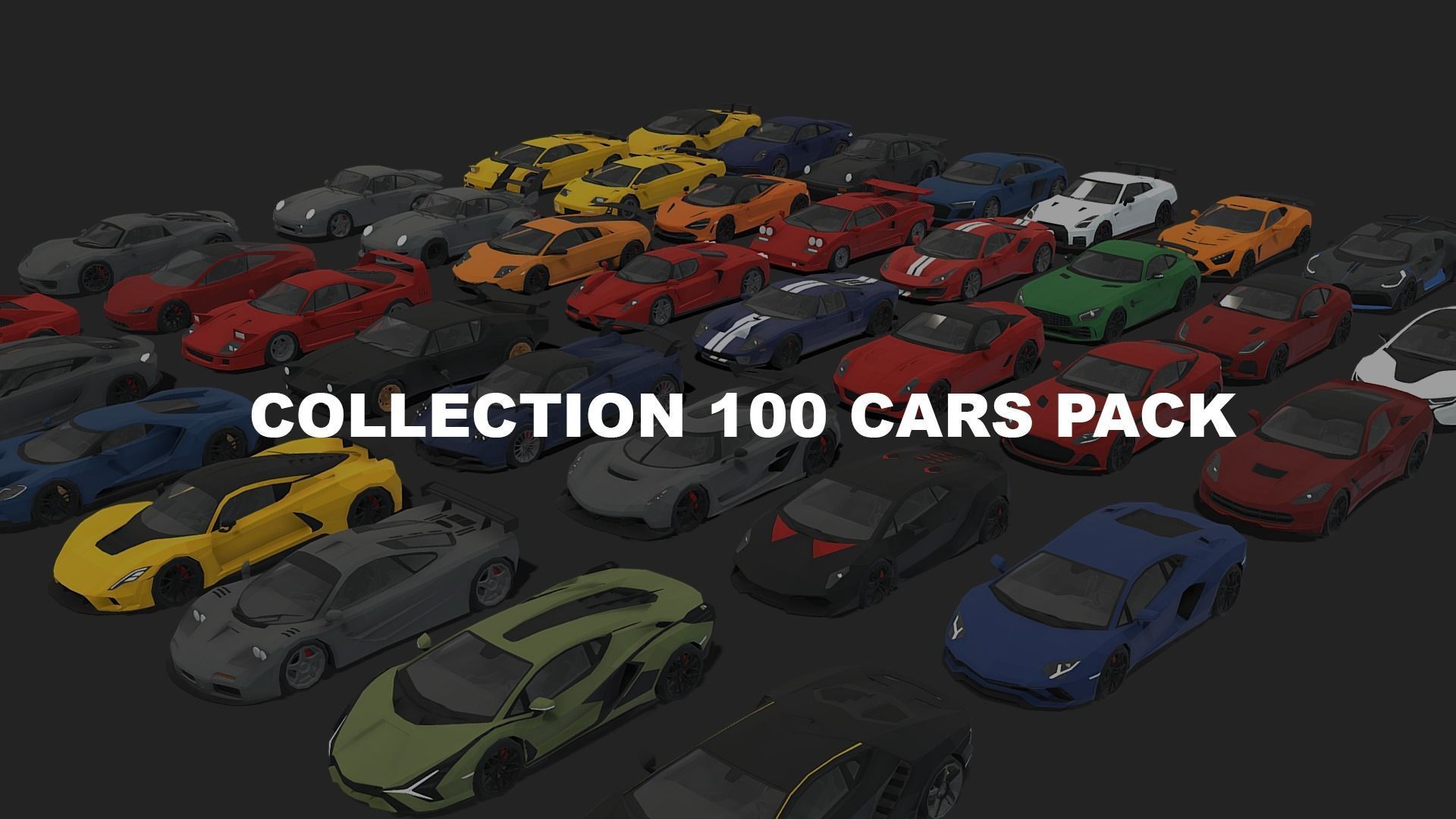 3D model LOW POLY RACING PACK VR / AR / low-poly | CGTrader