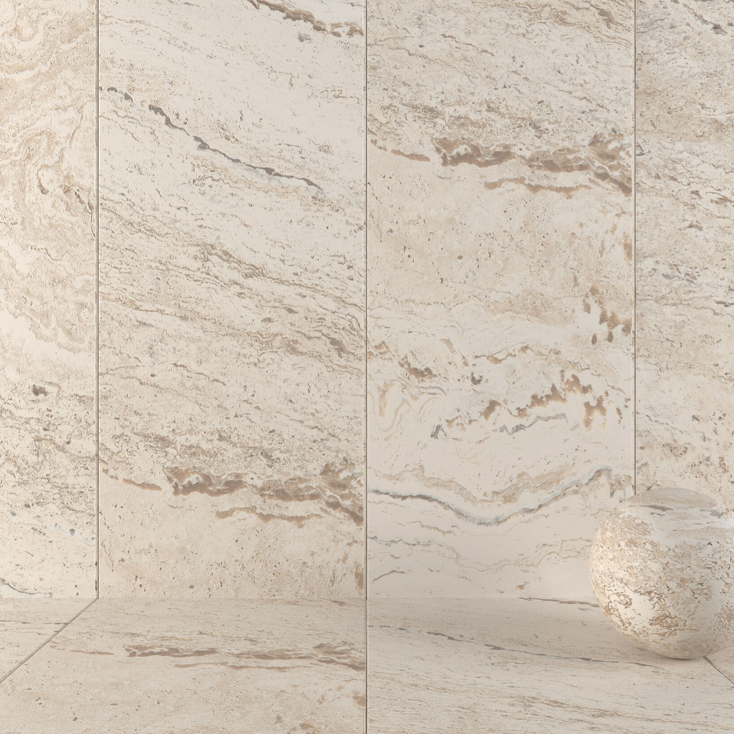 Stone Wall Tiles Antico Ivory 120x270 Set 2 Texture | CGTrader