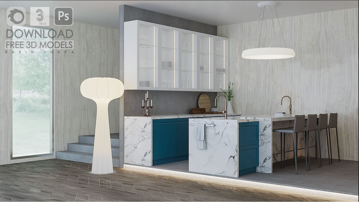 KITCHEN FREE 3D MODELS free 3D model | CGTrader