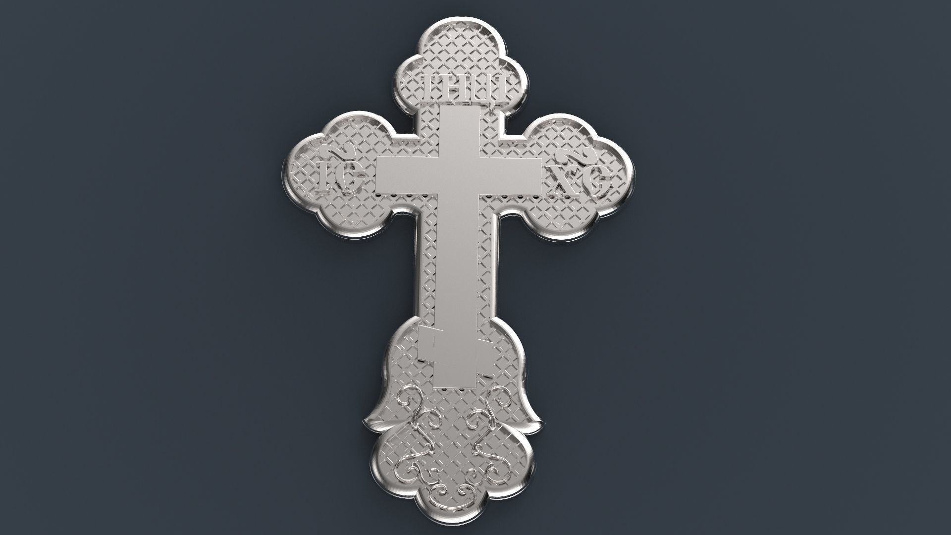 Orthodox cross 3D model 3D printable | CGTrader