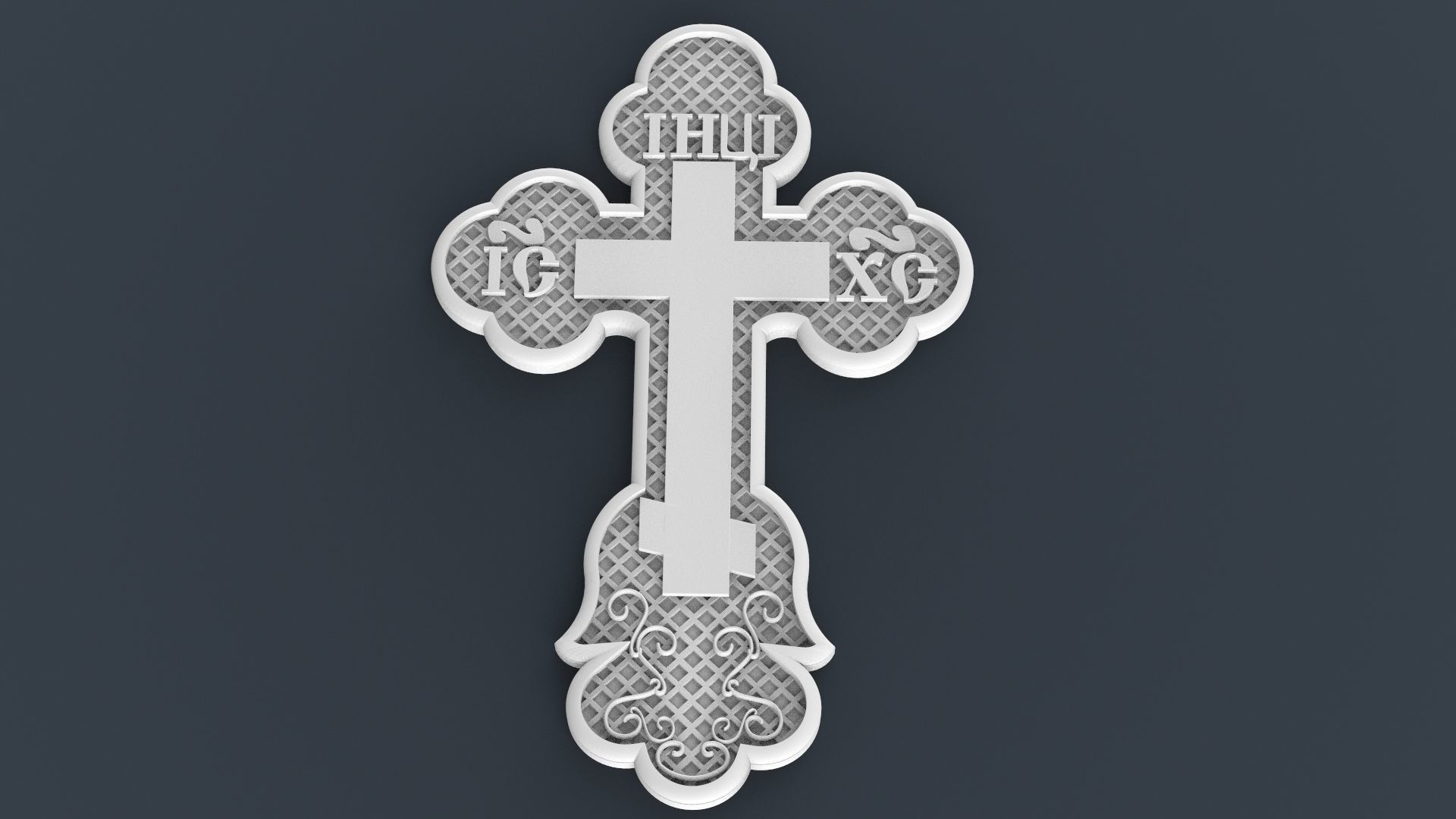 Orthodox cross 3D model 3D printable | CGTrader