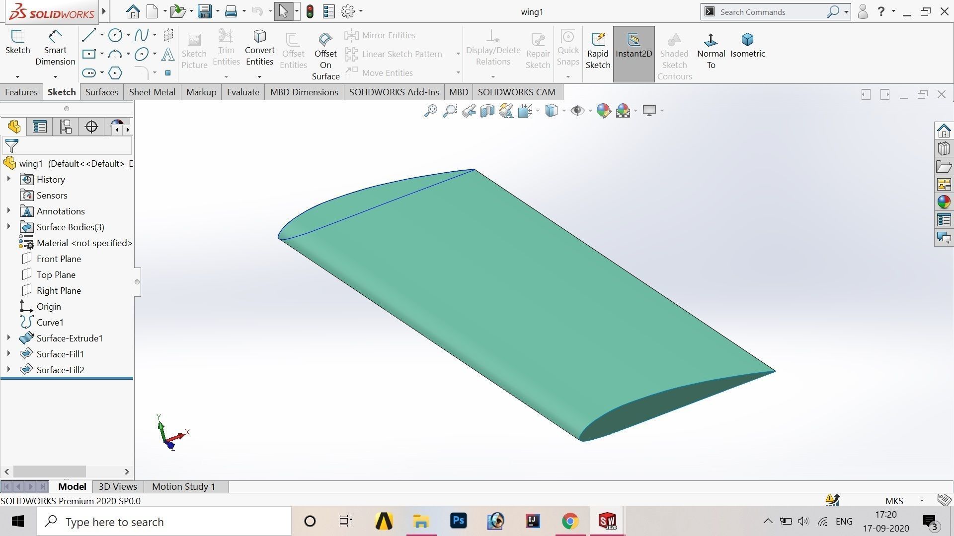 Wing of an aircraft free 3D model | CGTrader