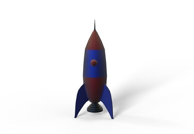 Low poly spaceship rocket free VR / AR / low-poly 3D model | CGTrader