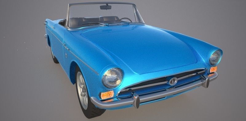 Sunbeam Tiger 1966 Low Poly 3D model | CGTrader