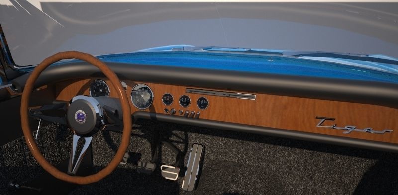 Sunbeam Tiger 1966 Low Poly 3D model | CGTrader