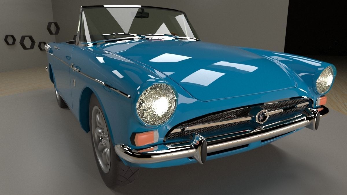 Sunbeam Tiger 1966 Low Poly 3D model | CGTrader