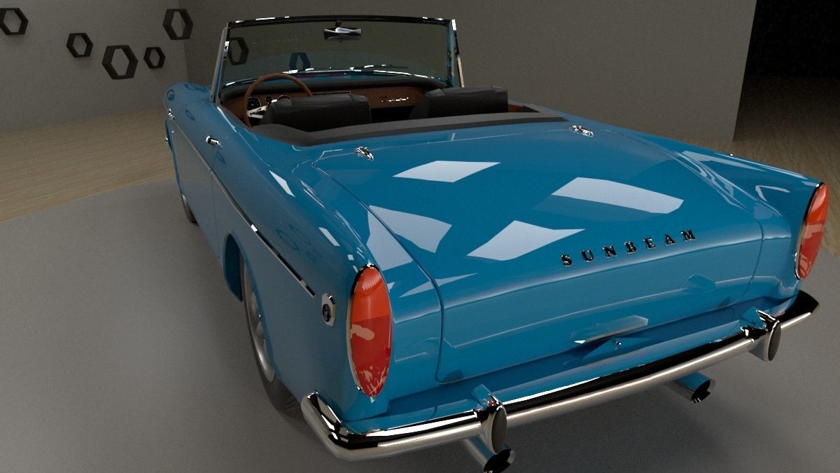 Sunbeam Tiger 1966 Low Poly 3D model | CGTrader