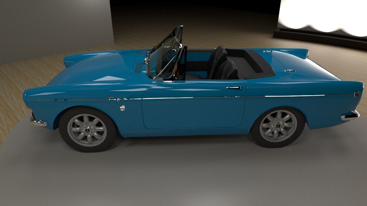Sunbeam Tiger 1966 Low Poly 3D model | CGTrader